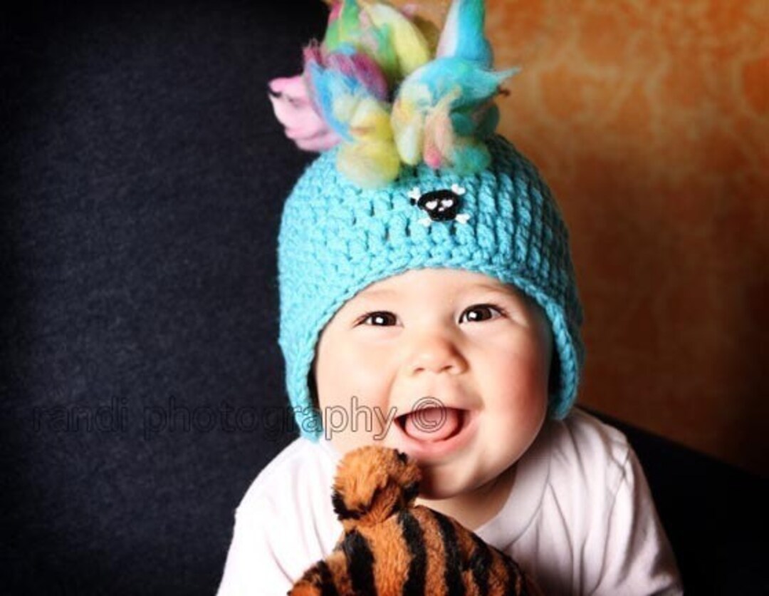 Baby Hat, Knit Photo Prop, Mohawk Hat, Mohawk Baby Hat, Baby Photo Prop ...