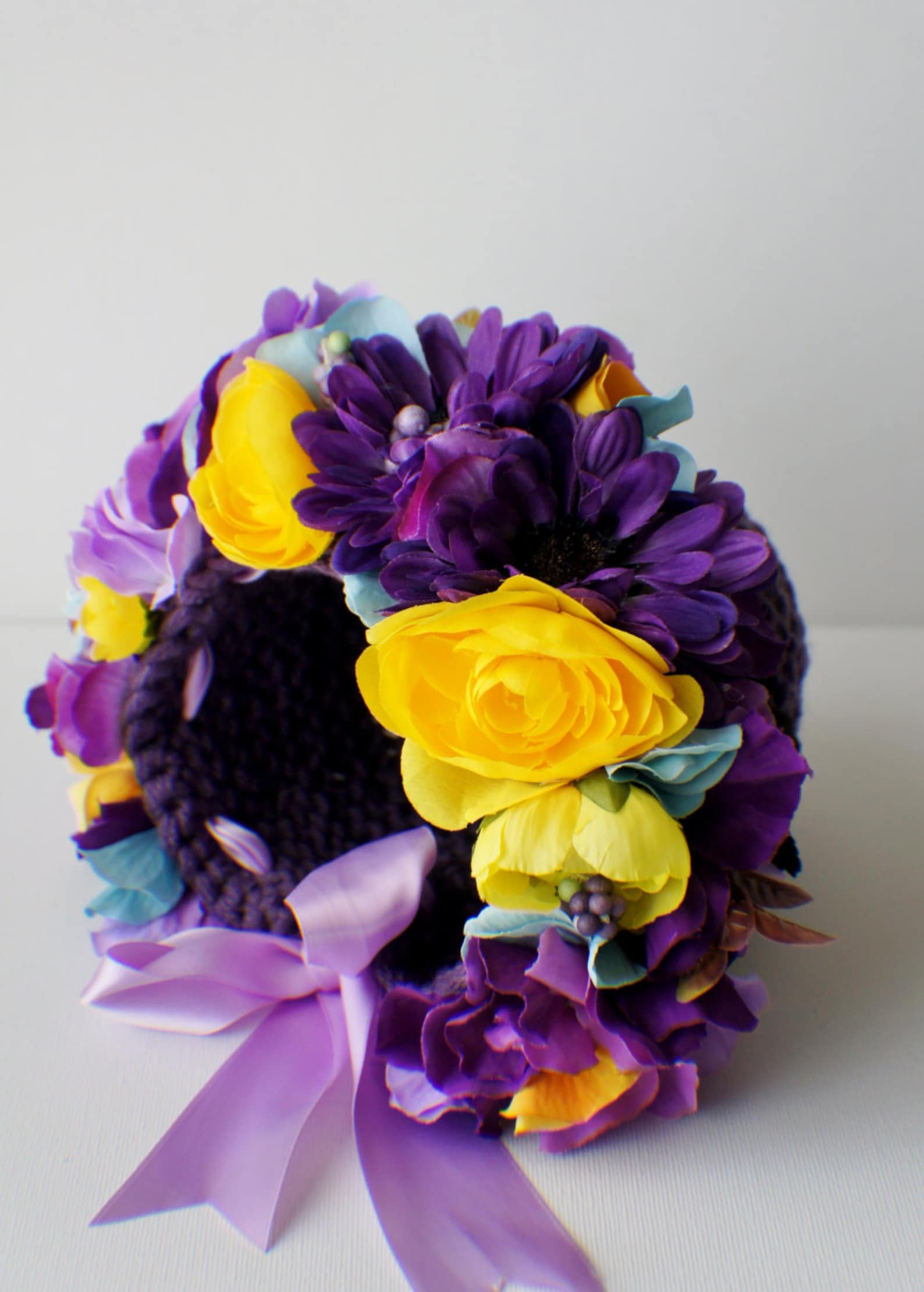 Flower Bonnet Baby Hat Garden Bonnet Sitter Bonnet Floral - Etsy