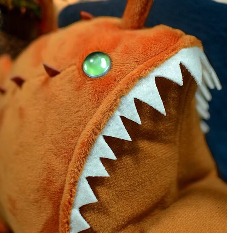 Scary Fish Plushie Cuddle Toy Soft Anglerfish Plush Simulation Monkfish ...