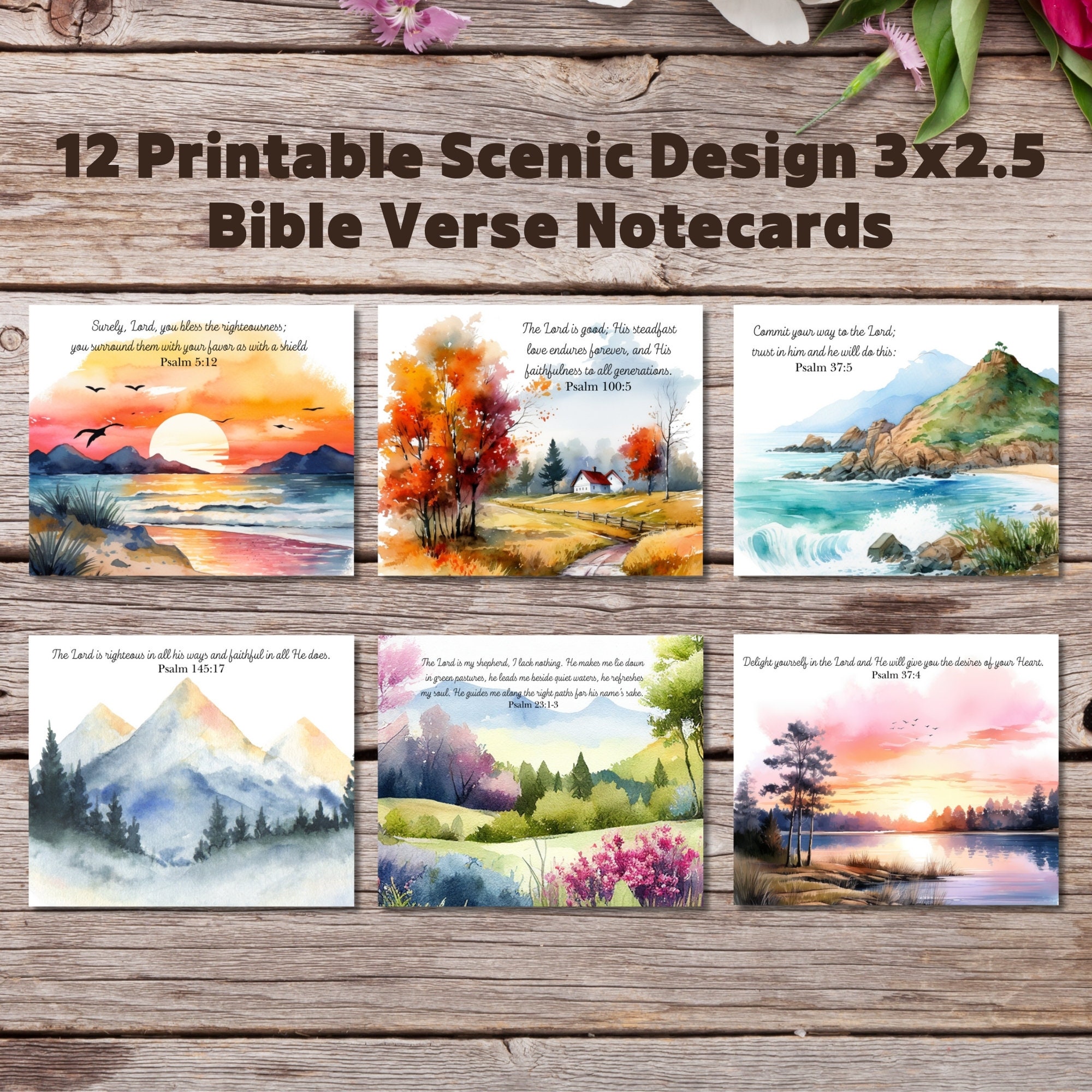 Fall Scripture Notecard Printable Gift for Christian Women Bible ...
