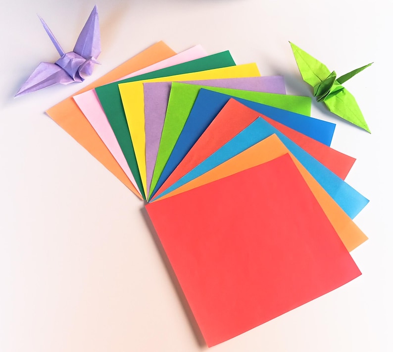 Origami Double Sided Color Paper Pack Set of 70 Kids Craft Sheet Paper ...