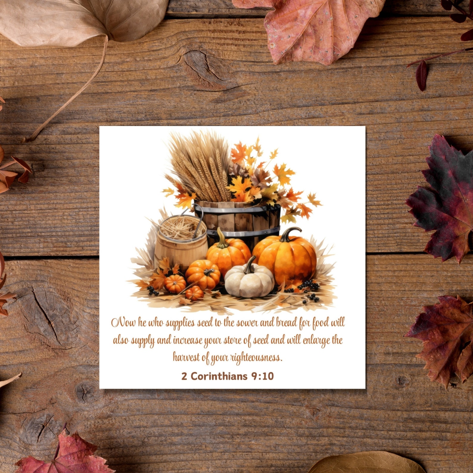 Fall Autumn Christian Scripture Card Bible Verse Notecard Printable ...