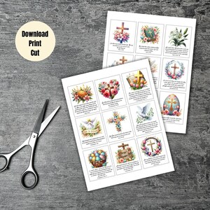 27 Christian Easter Bible Verse Notecard Easter Spring Home Decor ...