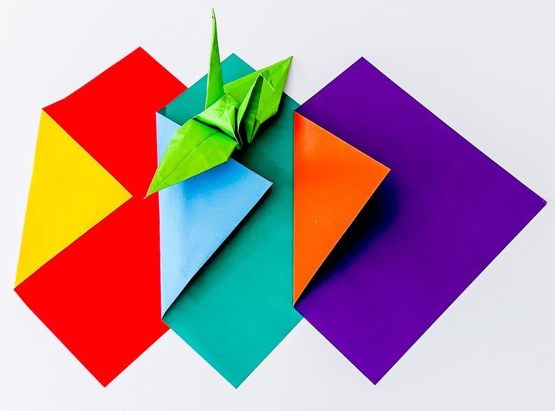 Color Origami Double Sided Color Paper Pack Set of 70 Kids Craft Art ...