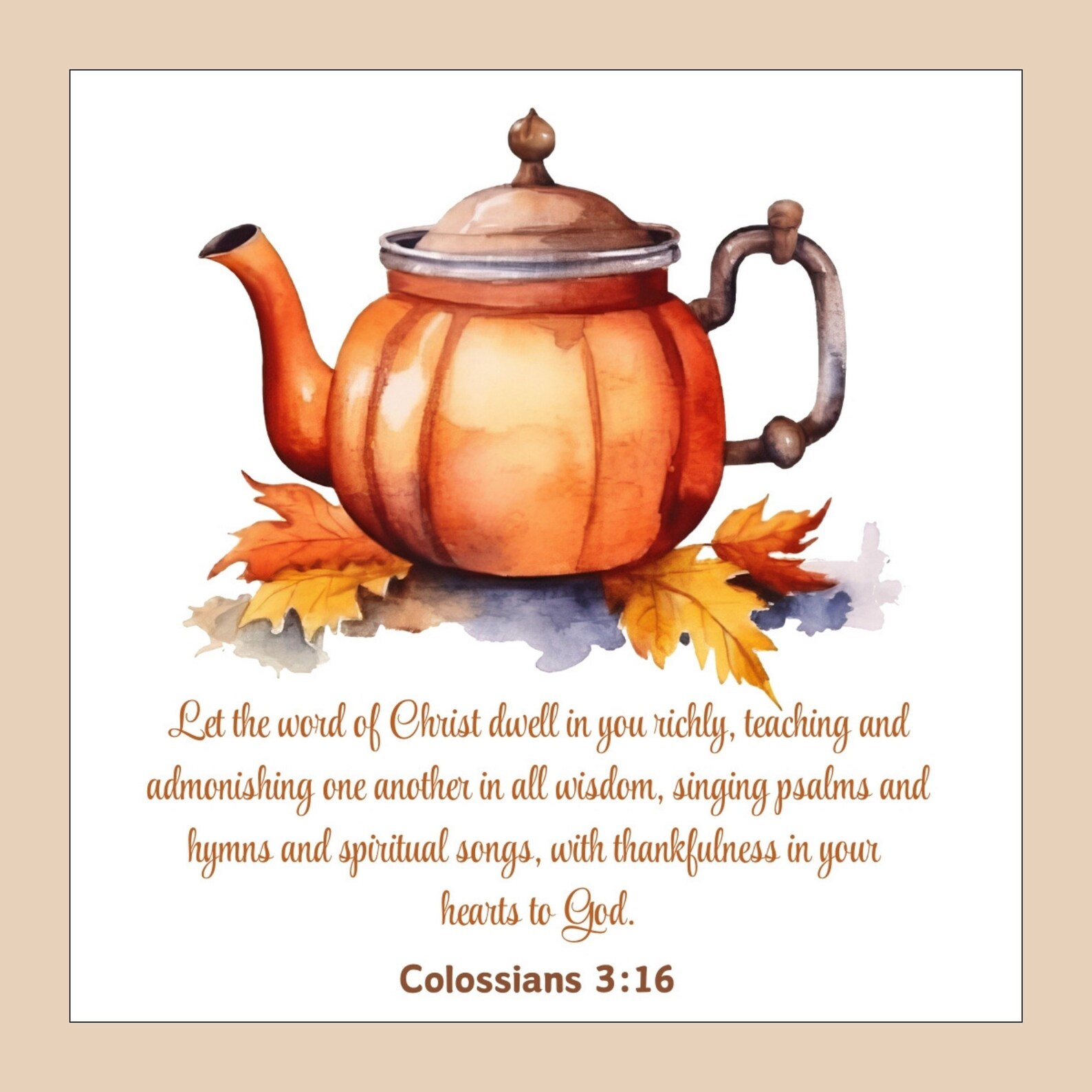 Fall Autumn Christian Scripture Card Bible Verse Notecard Printable ...