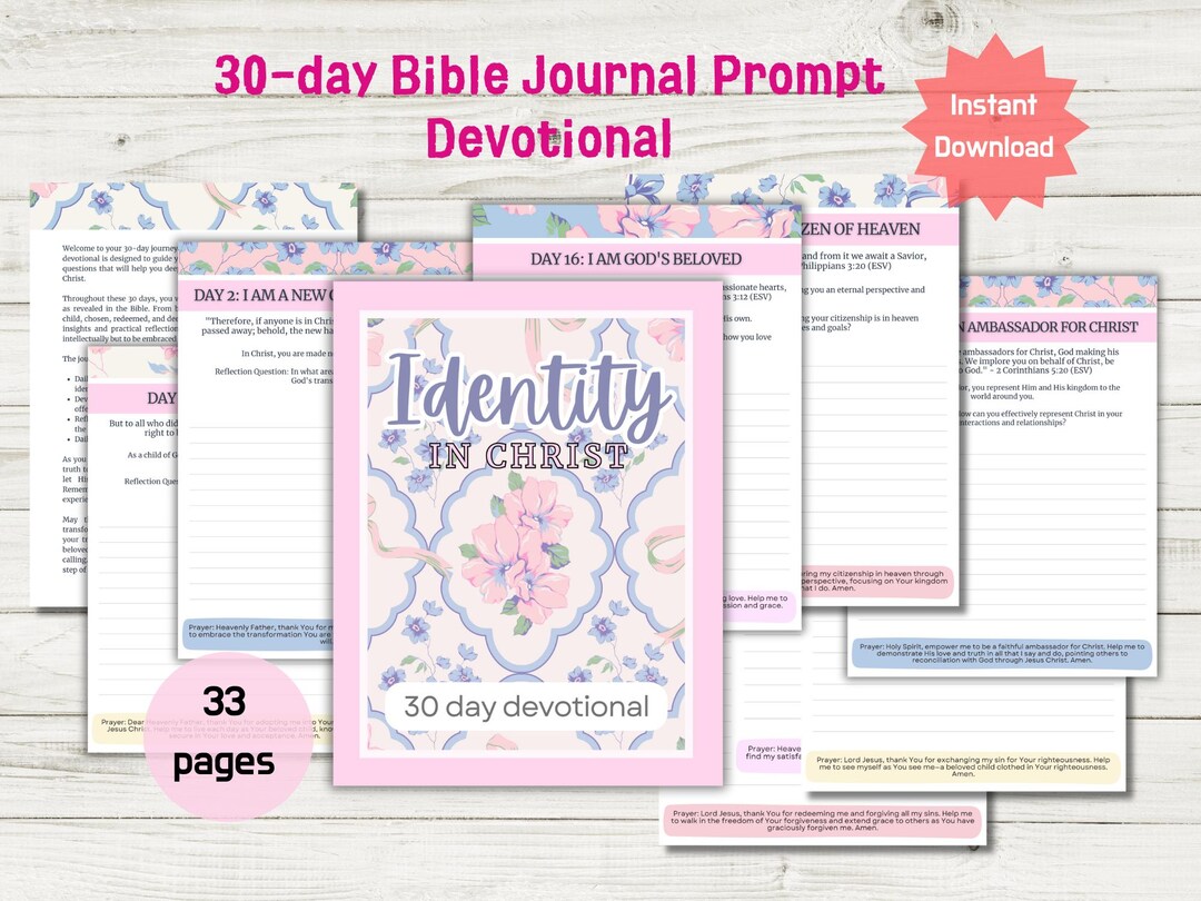 Bible Journaling Prompt Guide Printable Bible Study Christian ...
