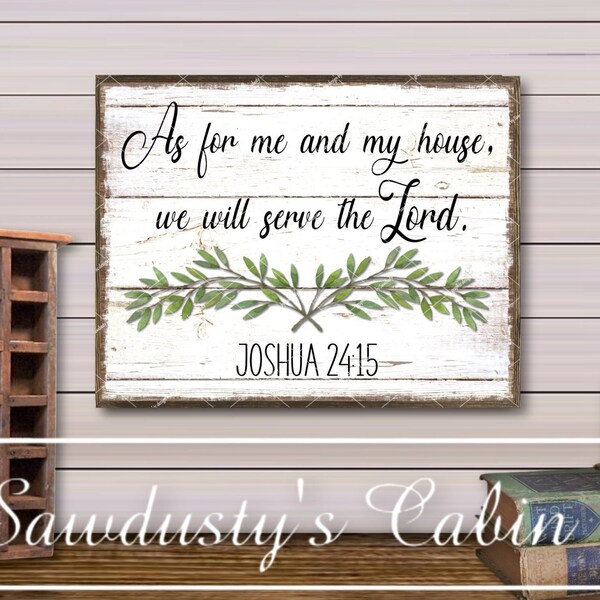Joshua 24 15 - Etsy