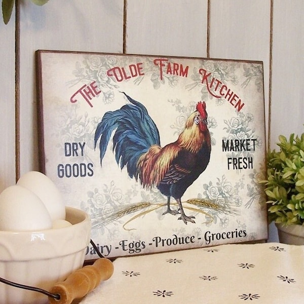 Rooster Kitchen Decor - Etsy
