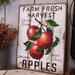 Farm Fresh Harvest Apples Wooden Sign for Your Rustic Shabby Chic or ...