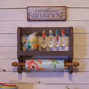Farmhouse Style Pioneer Woman Display Shelf for Your Rolling Pin ...