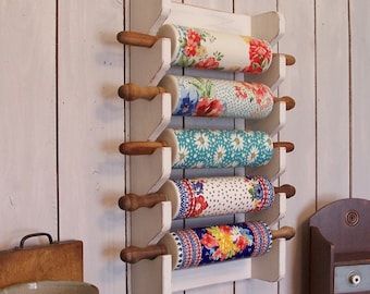 6 Pin Rolling Pin Rack for Your Collection Holds Pioneer Woman Pins ...