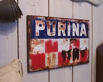 Purina Feed Sign - Etsy