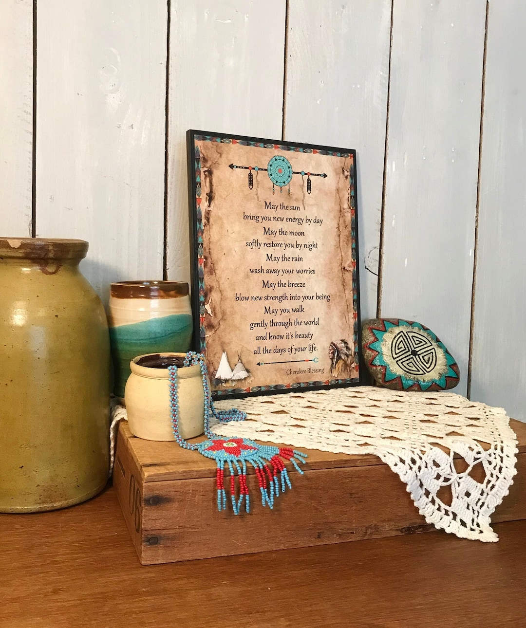 Cherokee Blessing, Native American Wooden Sign for Your Southwest ...