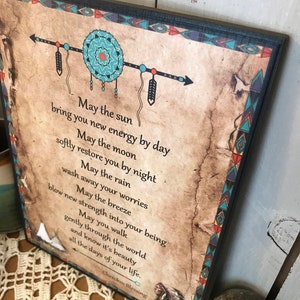 Cherokee Blessing, Native American Wooden Sign for Your Southwest ...