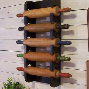 5 Pin Multiple Rolling Pin Rack for Your Wooden Rolling Pin - Etsy