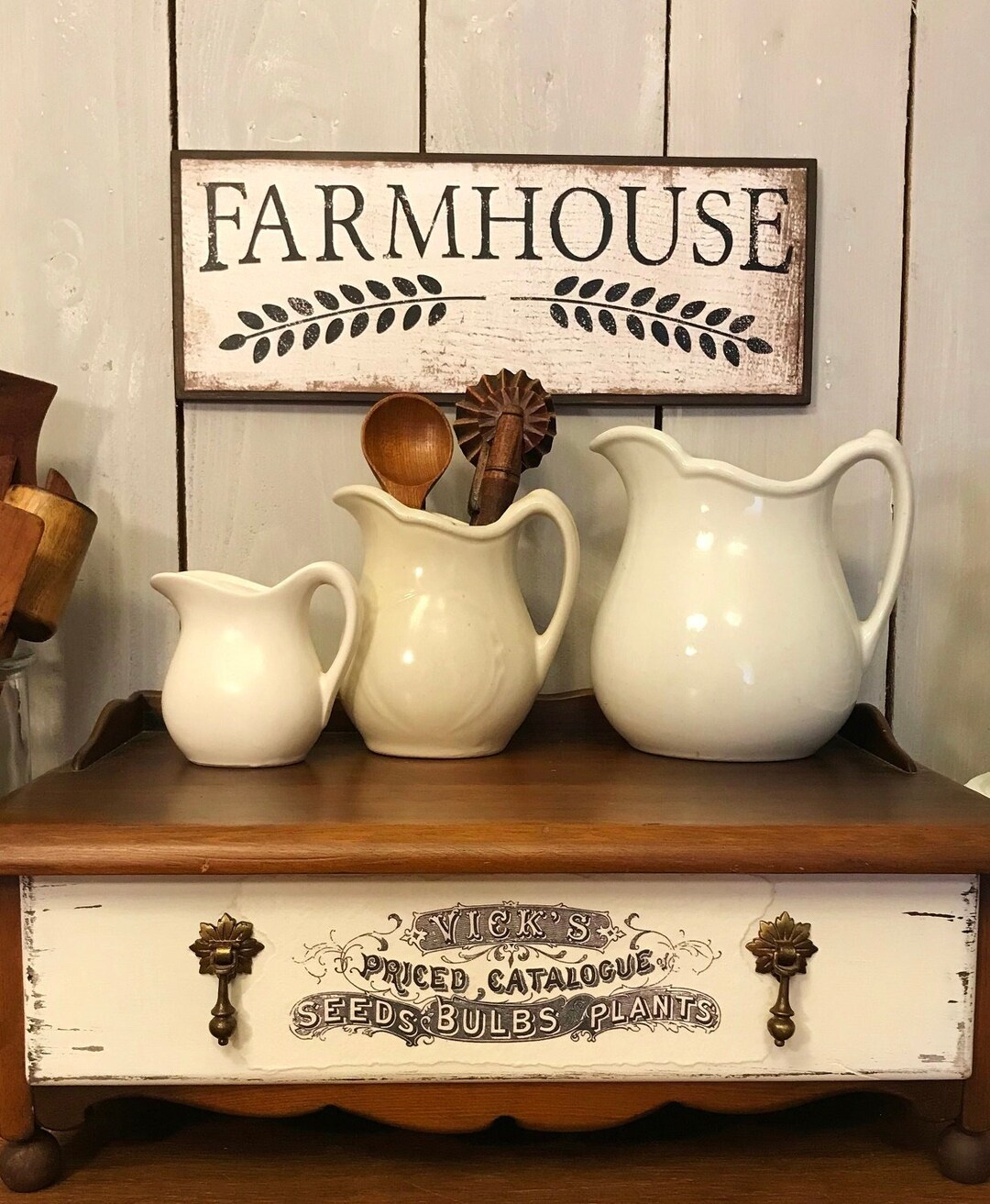 Handmade Farmhouse Wooden Sign Plaque for Your Rustic Cottage or ...