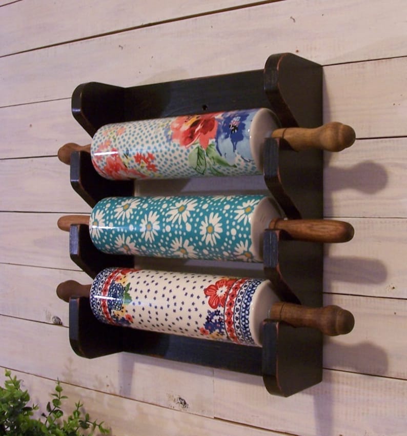 Pioneer Woman 3 Pin Rack for Multiple Rolling Pins Display - Etsy