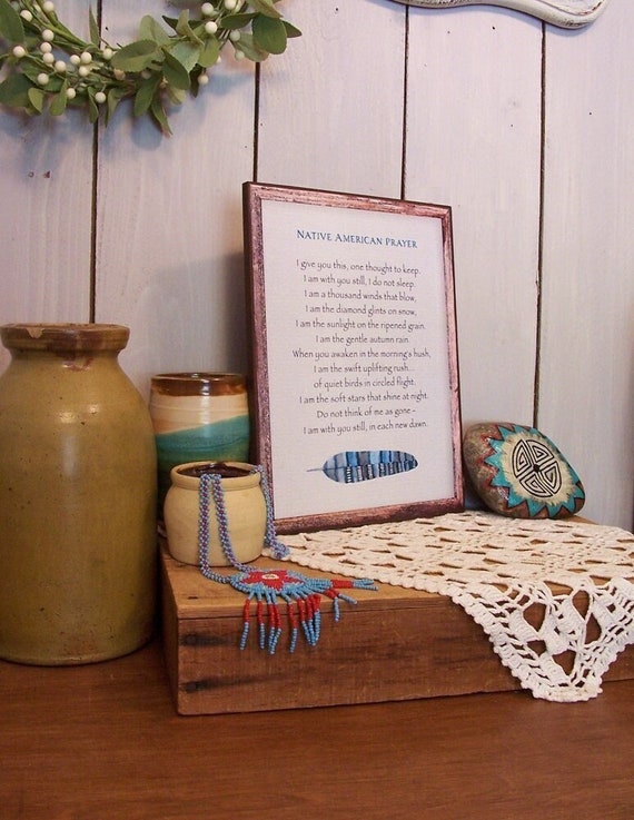 Native American Prayer Wooden Sign for Your Southwest Tribal | Etsy