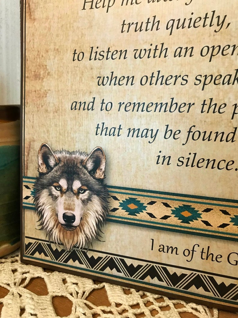 Native American Cherokee Prayer Wooden Sign for Your - Etsy