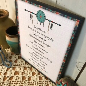 Cherokee Blessing, Native American Wooden Sign White Background, for ...