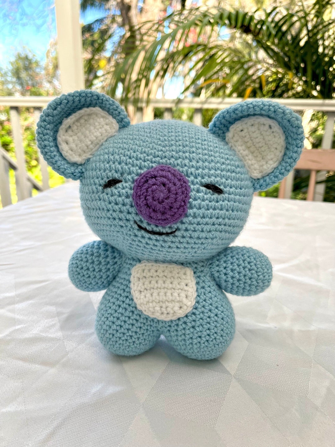 BT21 Large Crochet Plush Koya Handmade BTS - Etsy