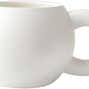 Big Belly Coffee Mug - Cute Spherical Luxury Stoneware Cup for Office ...
