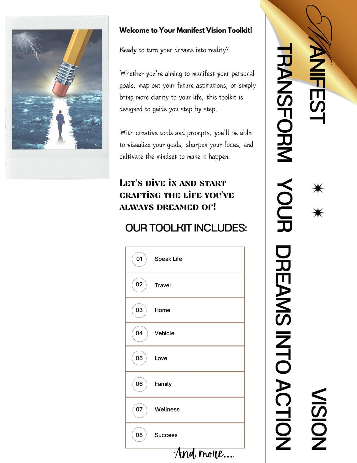 2025 Manifest Vision Vision Board PRINTABLES - Etsy