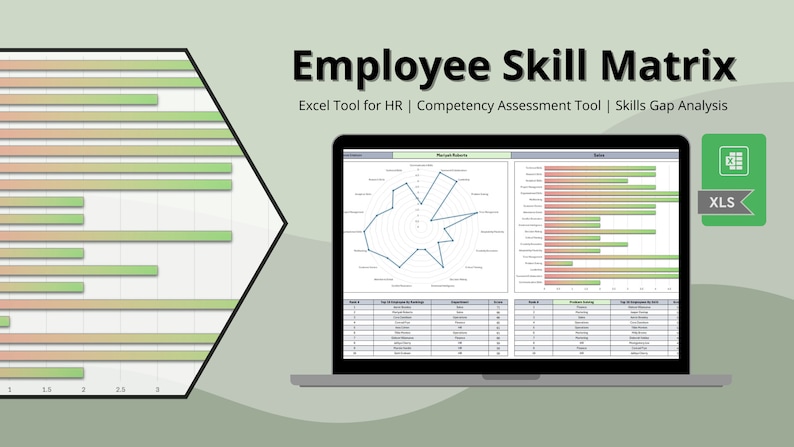 Skills Matrix Template Excel Tools - Etsy