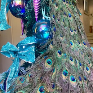 Luxurious Peacock Christmas Tree Topper or Wedding Cake Topper With ...