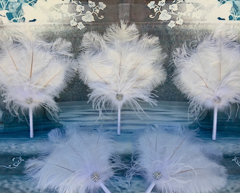 Simply Beautiful Ostrich Feather Bridal Collection Choose | Etsy