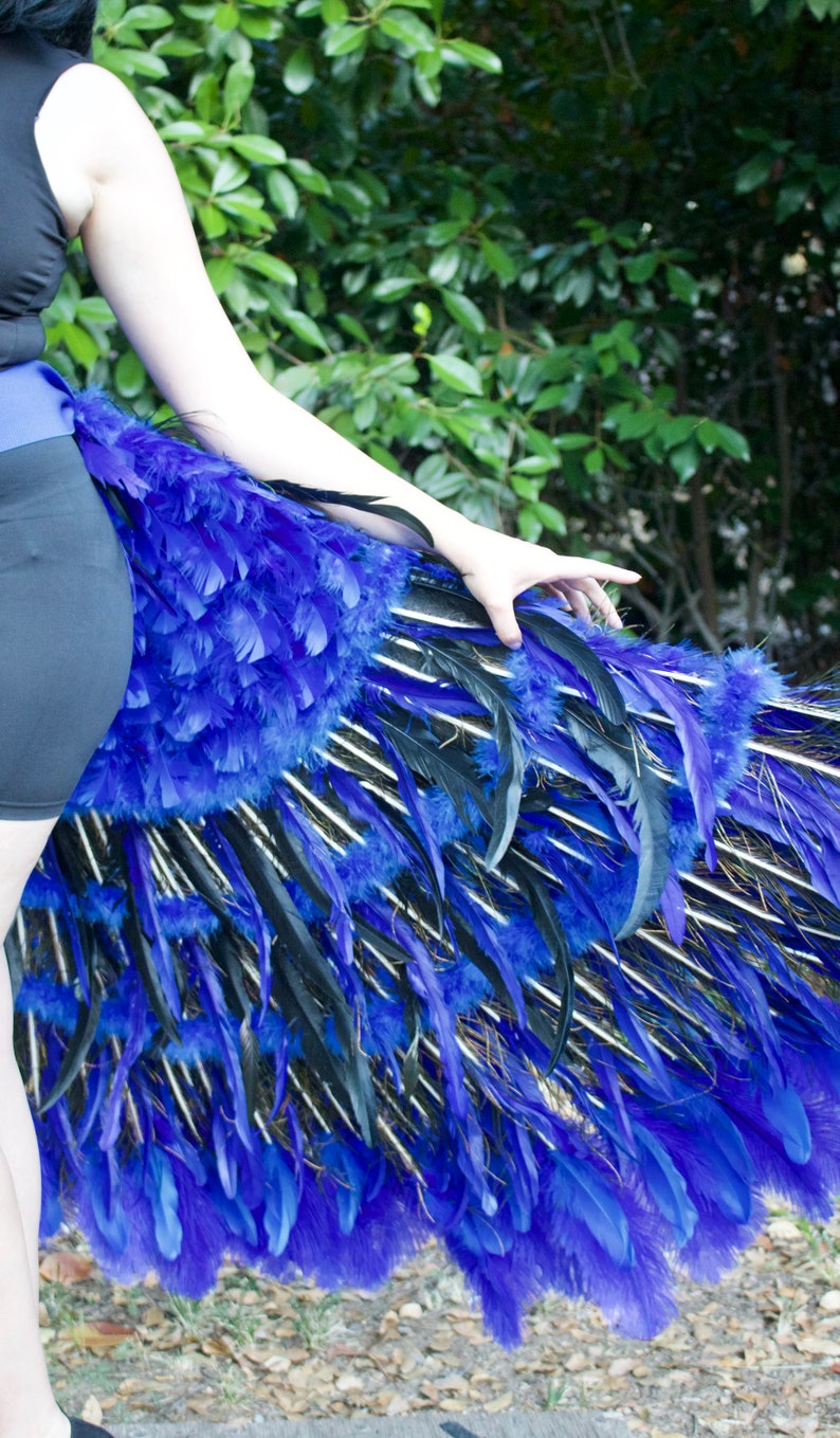Peacock Feather Fan Tail AND Train Dance Costume in Your Choice of ...
