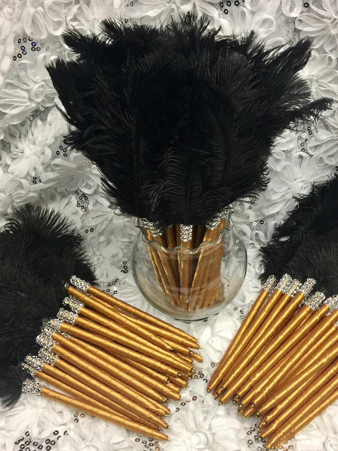 On Sale Elegant Ostrich Feather Pens in Multiples of 20 in Your Choice ...