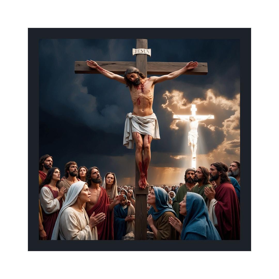 Printable Digital Art of the Crucifixion of Christ - Instant Download ...