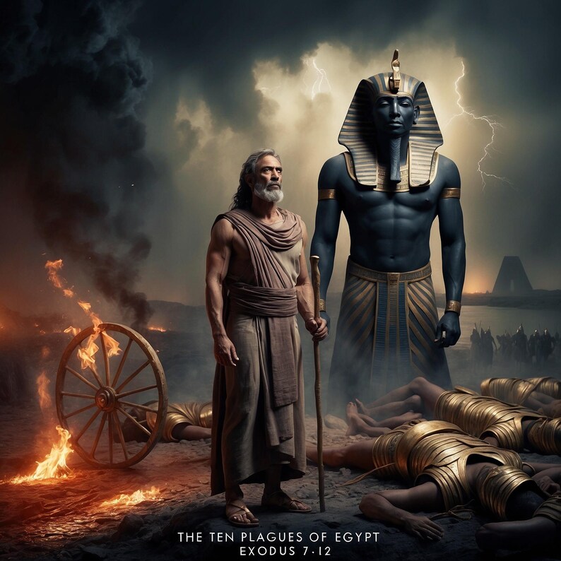 Printable Bible Art | the Ten Plagues of Egypt | Exodus Story ...