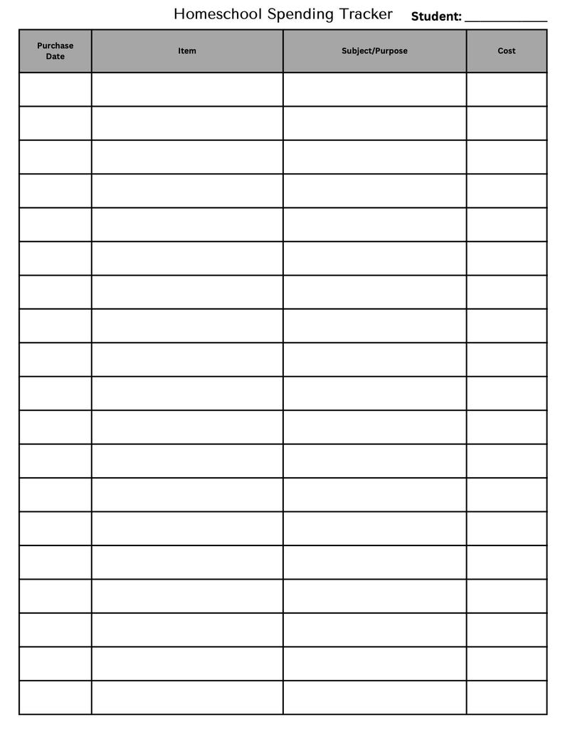 Homeschool Planner Digital Pdf Printable - Etsy