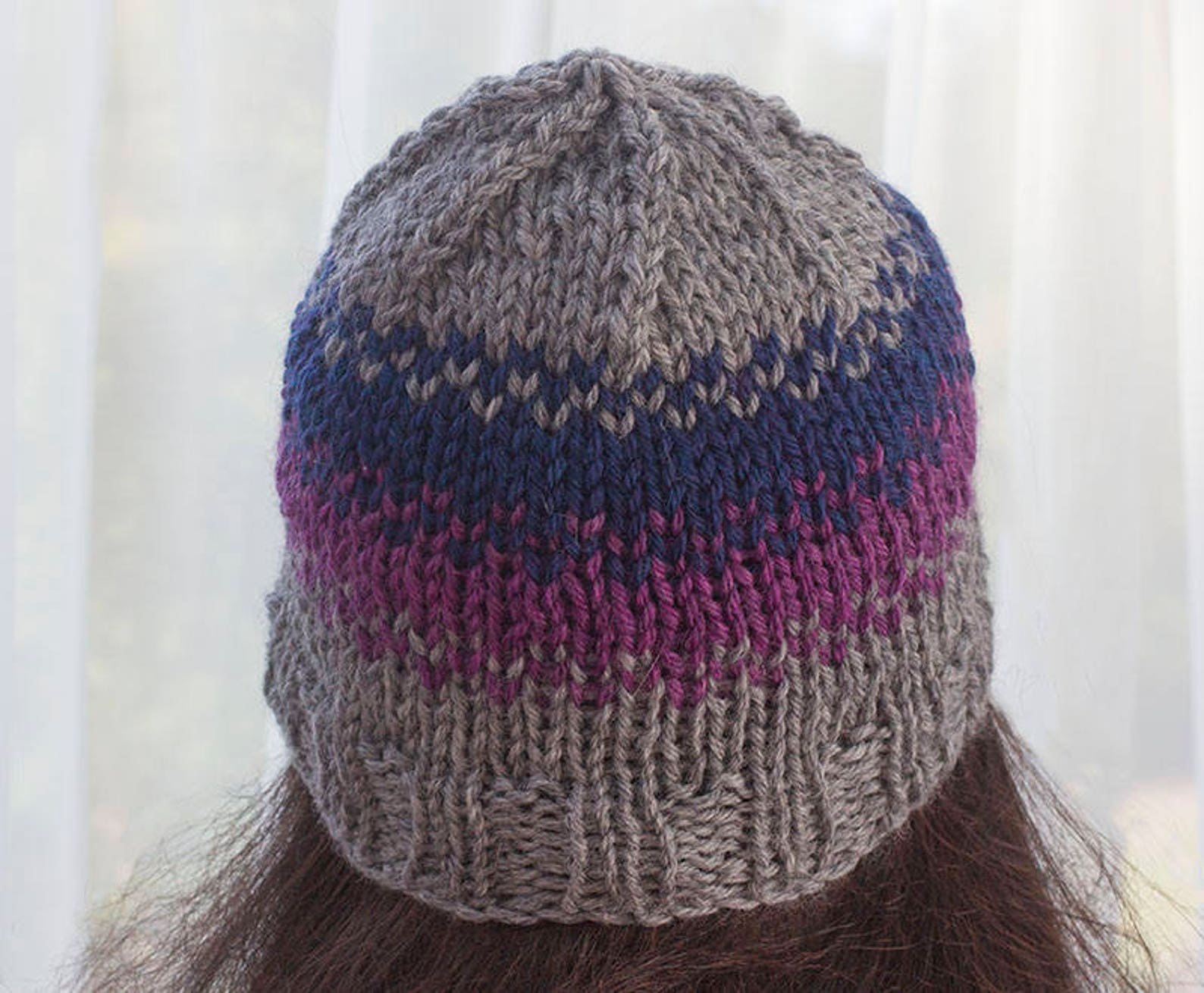 Easy Nordic Hat Knitting Pattern Beginner Knitting Pattern - Etsy
