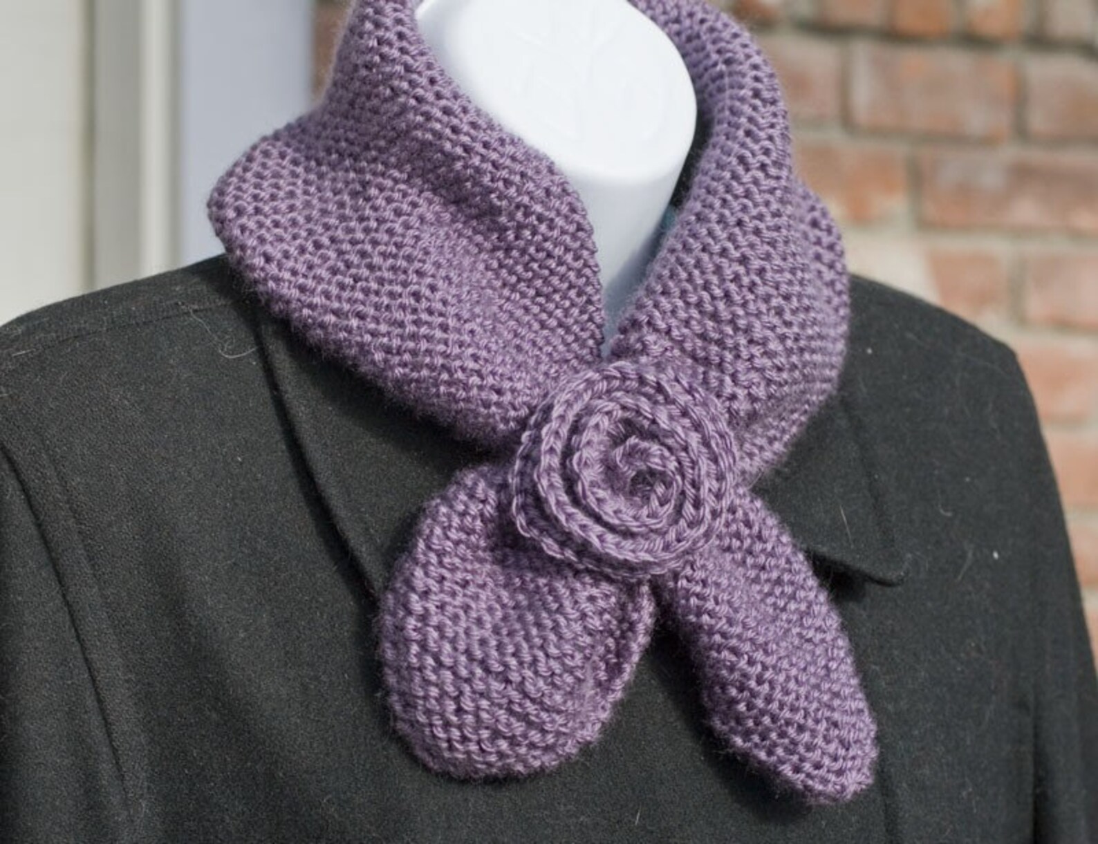 Purple Neck Scarf Keyhole Scarf Neck Warmer Gift for Aunt - Etsy