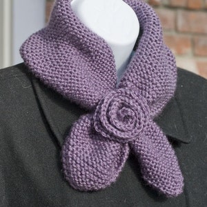 Purple Neck Scarf Keyhole Scarf Neck Warmer Gift for Aunt - Etsy