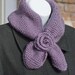 Purple Neck Scarf Keyhole Scarf Neck Warmer Gift for Aunt - Etsy