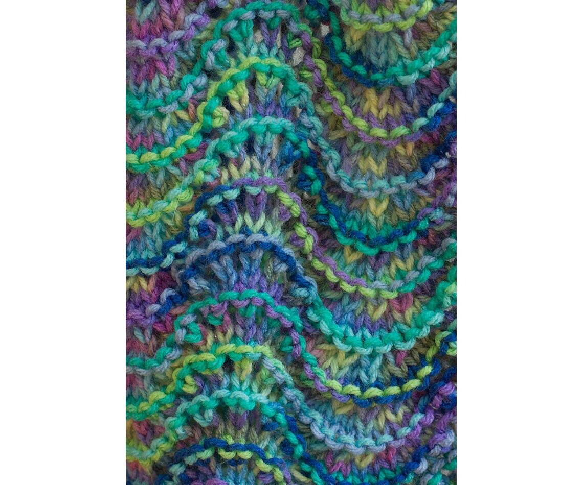 Easy Knitting Pattern Ripple Scarf Knitting Pattern Knit | Etsy