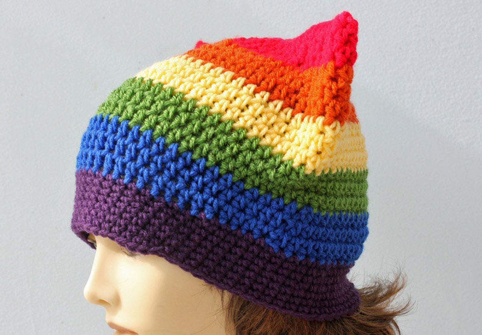 LGBTQ Pride Rainbow Pussy Hat Gender Neutral Hat Chose Pride | Etsy