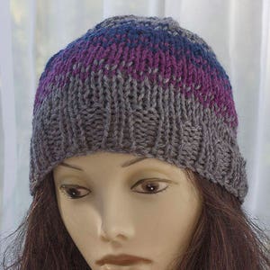 Easy Nordic Hat Knitting Pattern, Beginner Slouchy Beanie, Bulky Yarn ...