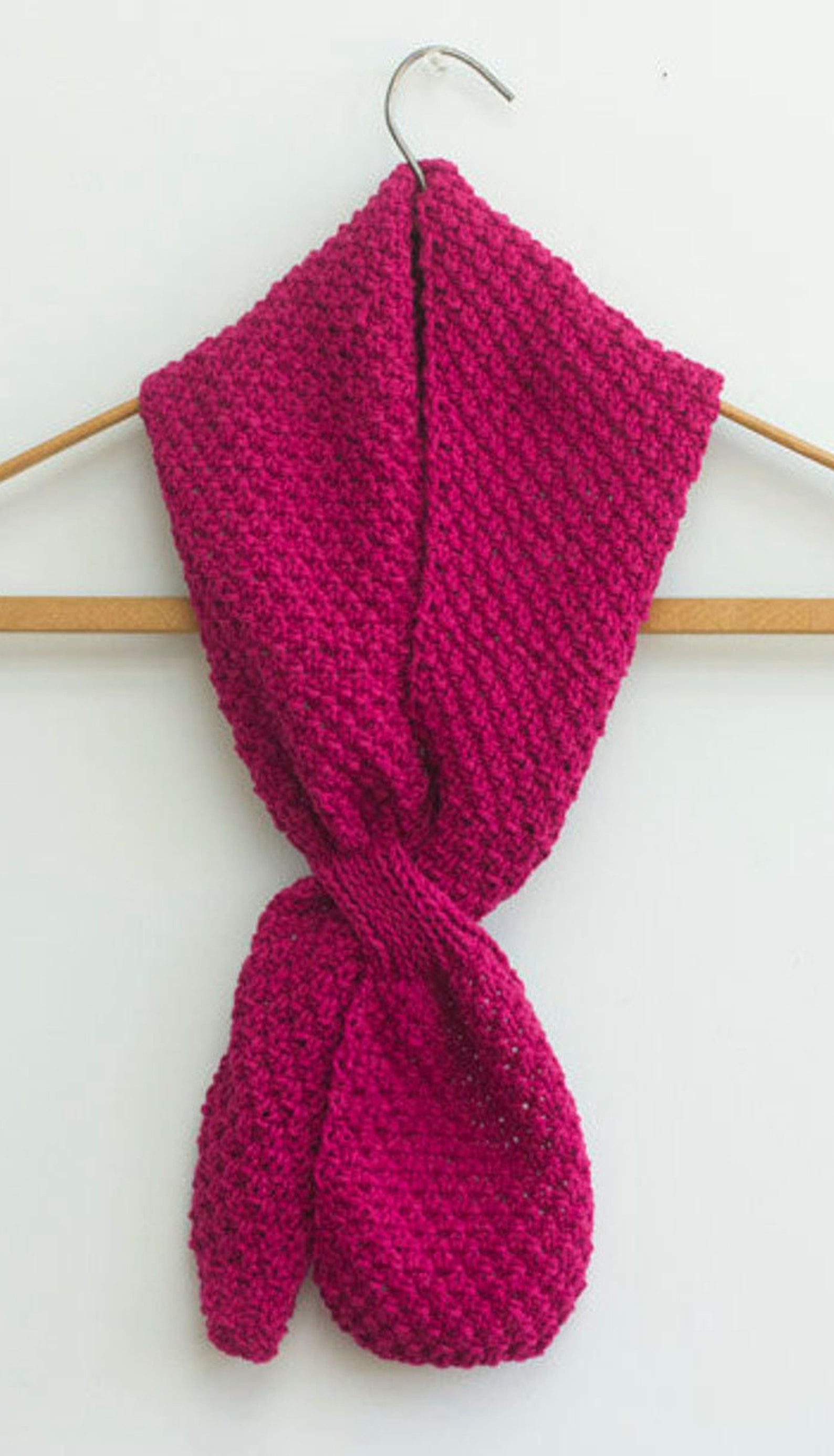 Keyhole Scarf Knitting Pattern - Etsy