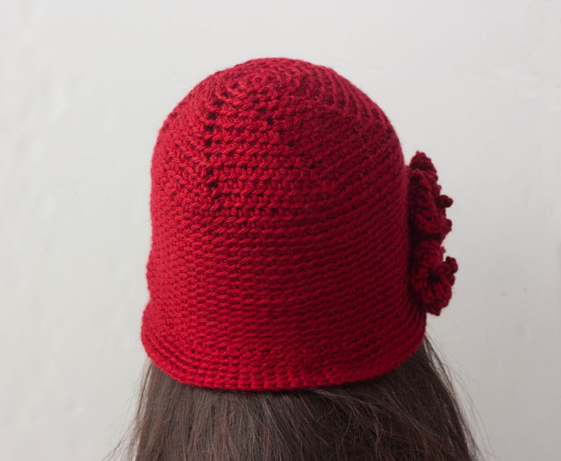 Flower Cloche Hat Crochet Pattern Instant Download Flapper - Etsy