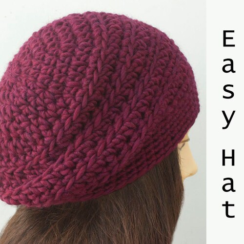 Crochet Pattern // Beret Parisienne French Chunky Slouchy Hat - Etsy