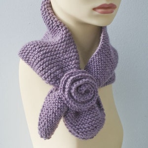 Purple Neck Scarf Keyhole Scarf Neck Warmer Gift for Aunt - Etsy