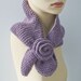 Purple Neck Scarf Keyhole Scarf Neck Warmer Gift for Aunt - Etsy