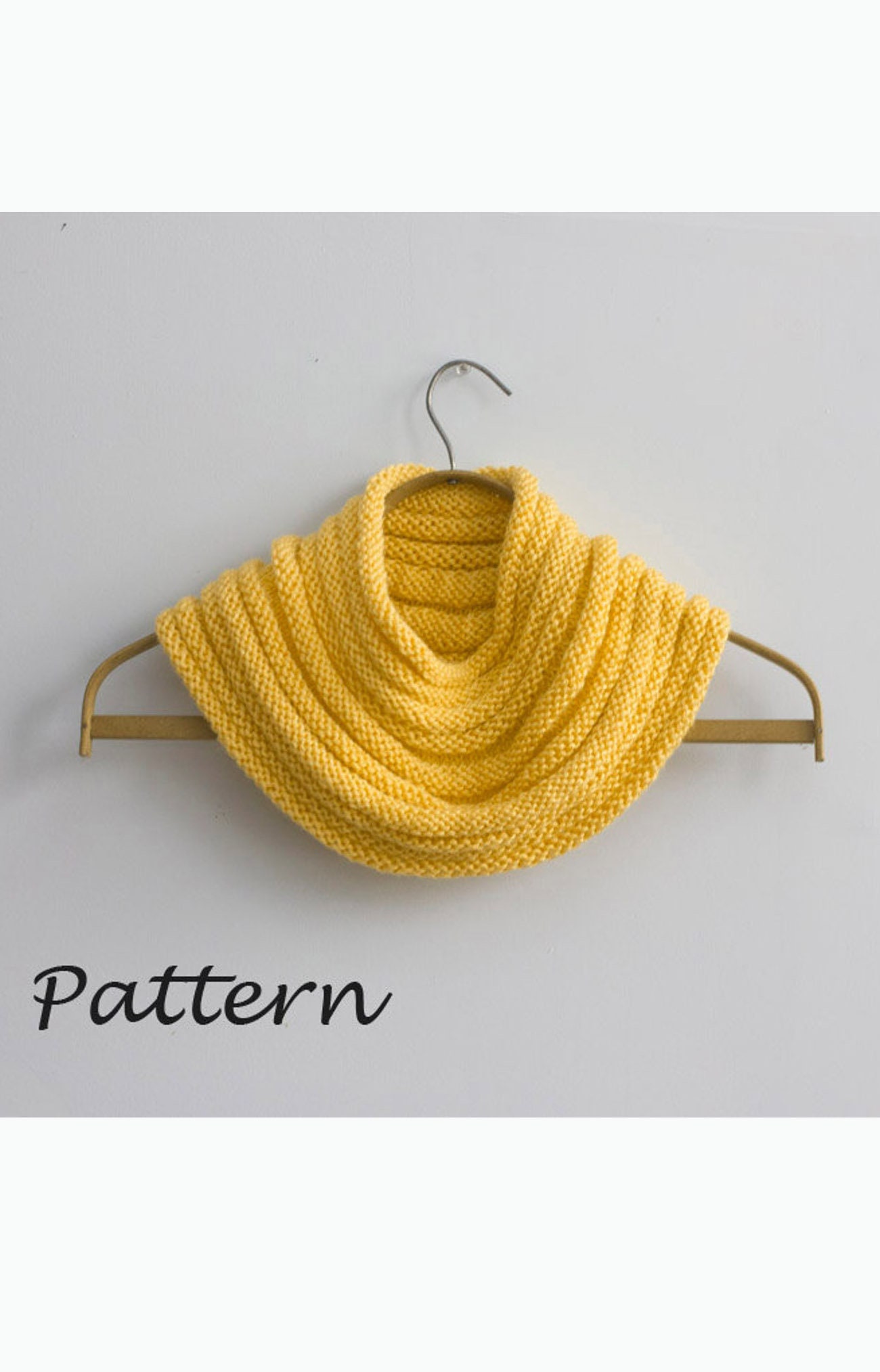 Fitted Cowl Knitting Pattern Instant Download Pattern Circle | Etsy