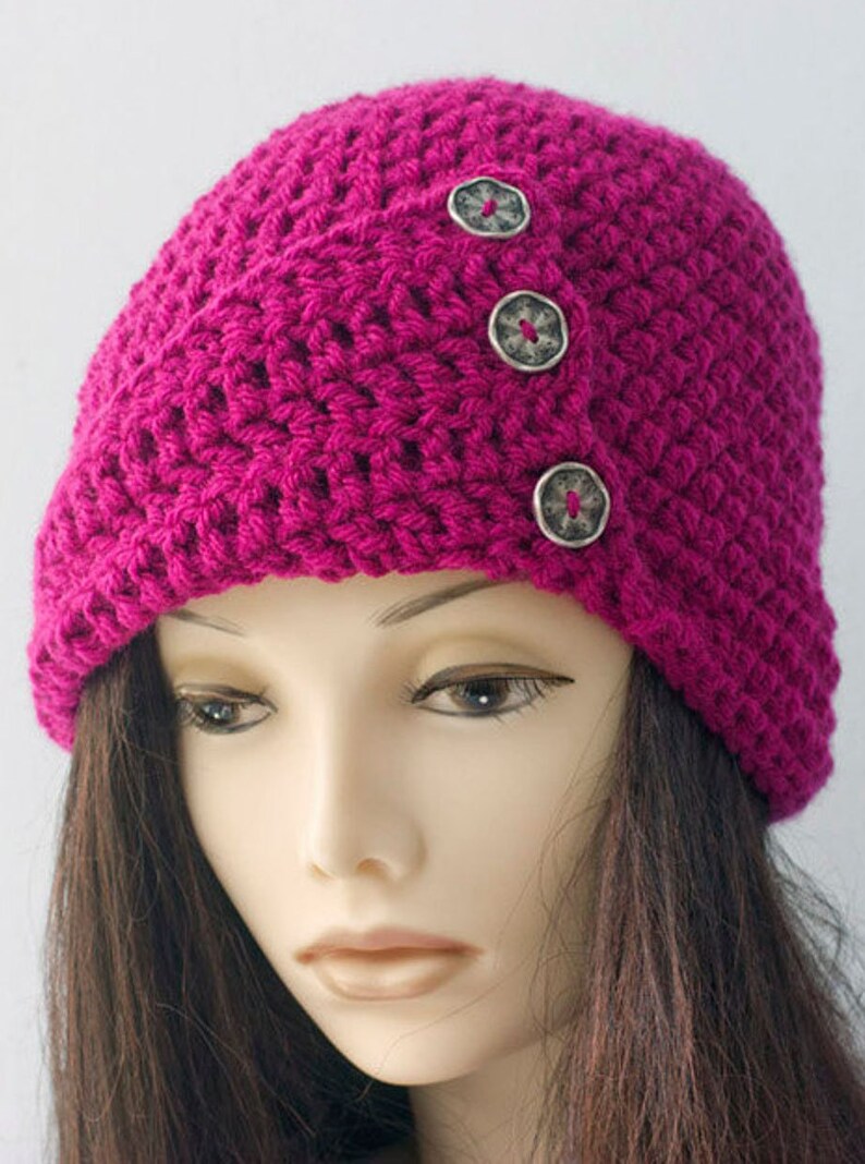 1920's Flapper Hat Crochet Pattern Crochet Cloche Hat - Etsy Australia
