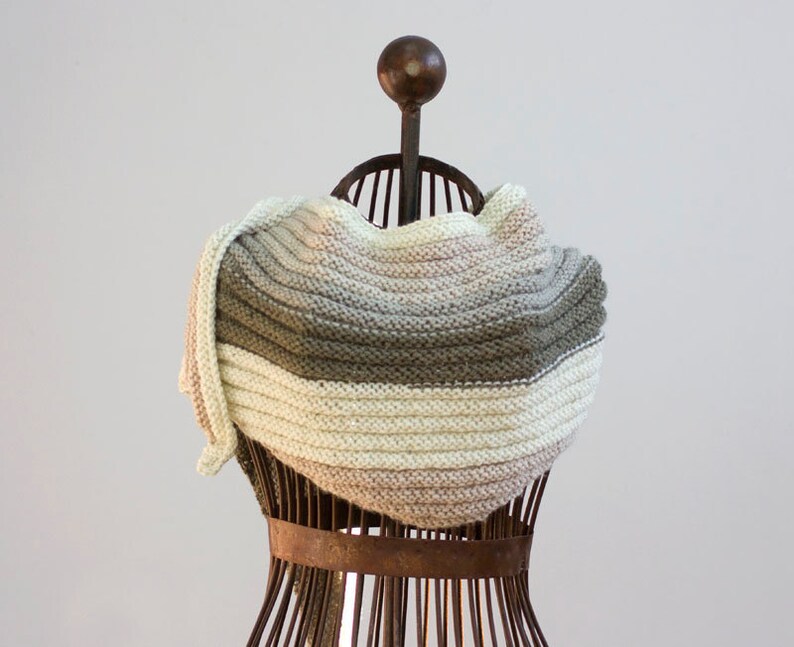 One Skein Caron Cakes Triangle Scarf Knitting Pattern Easy - Etsy